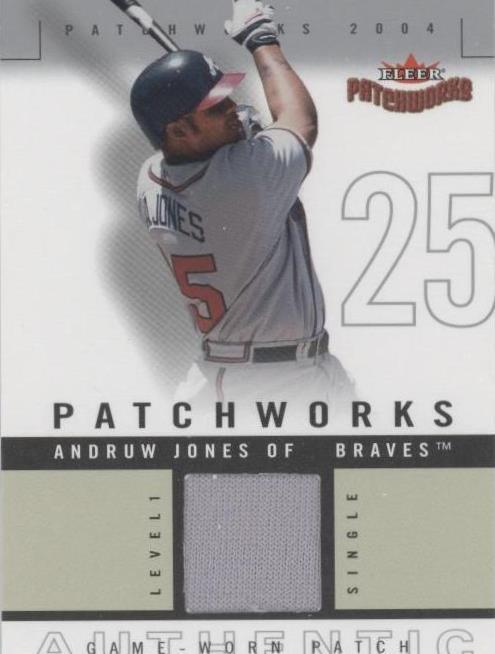 2004 Fleer Patchworks - Patchworks Level 1 Single #PW-AJ Andruw Jones /200 (MEM) for sale online ...