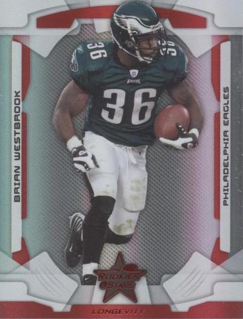 2008 Leaf Rookies & Stars Longevity - Ruby #73 Brian Westbrook /249 for ...