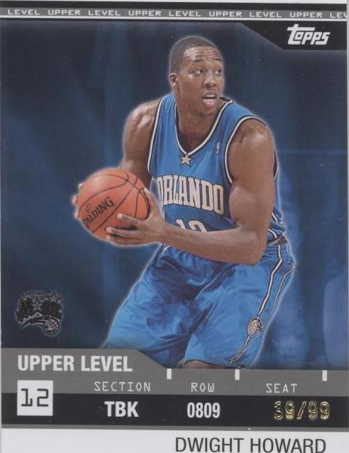 2008-09 Topps - Rip Cards Upper Level #RIP-26 Dwight Howard /99 for ...