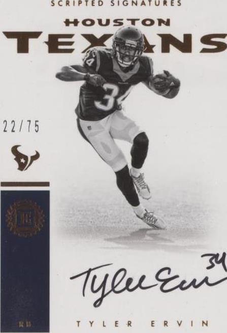 2016 Panini Encased - Scripted Signatures Tyler Ervin #SS-TEV /75 (AU ...