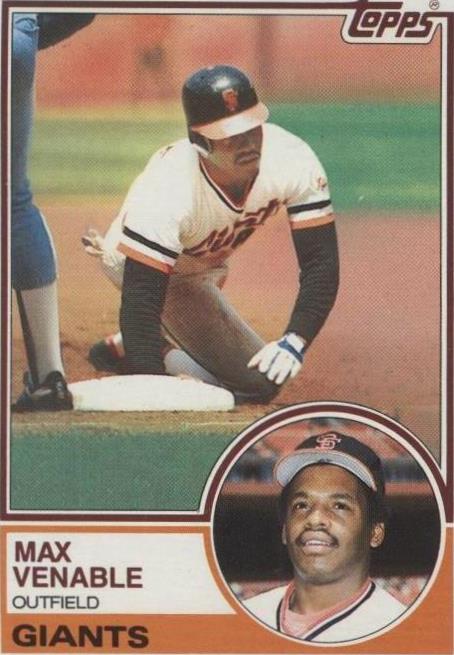 1983 Topps - #634 Max Venable for sale online | eBay