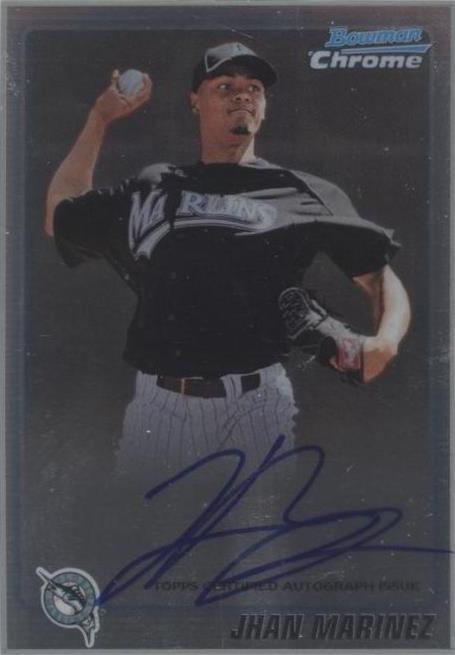 2010 Bowman Chrome - Prospects Autographs #BCP186 Jhan Marinez (AU, RC ...