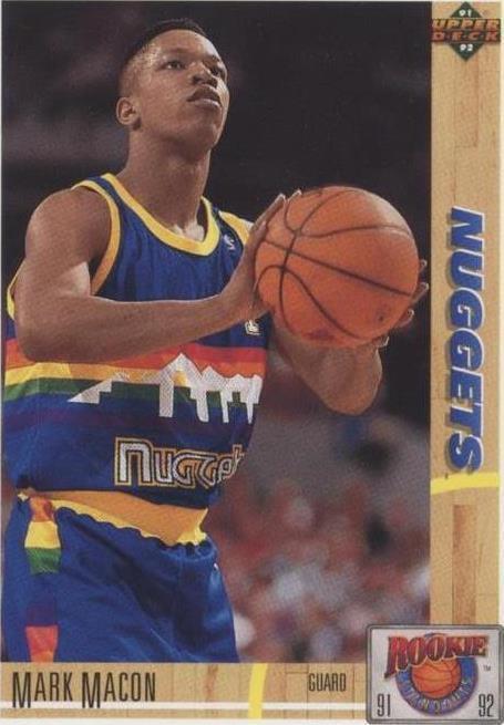 1991-92 Upper Deck - Rookie Standouts Mark Macon #R25 (RC) for sale ...