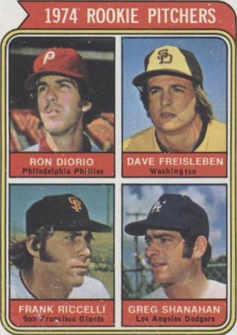 1974 Topps - Rookie Pitchers Dave Freisleben, Frank Riccelli, Greg ...
