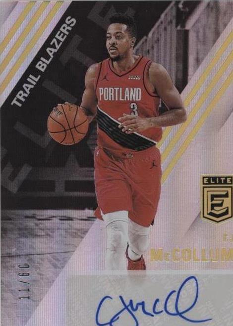 2020-21 Donruss Elite - Elite Signatures #ES-CJM C.J. McCollum /60 (AU ...