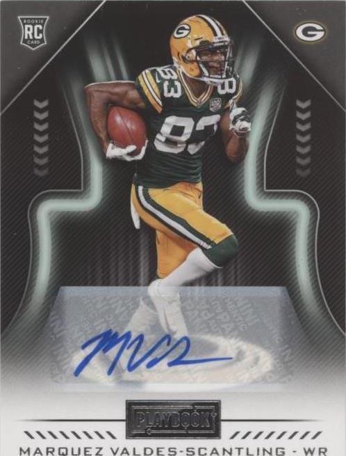2018 Panini Playbook - Rookie Marquez Valdes-Scantling #130 Signatures ...