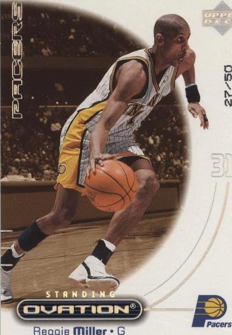 2000-01 Upper Deck Ovation - Standing Ovation #21 Reggie Miller /50 for ...