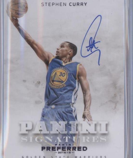 2014-15 Panini Preferred - Panini Signatures Stephen Curry #453 Purple ...
