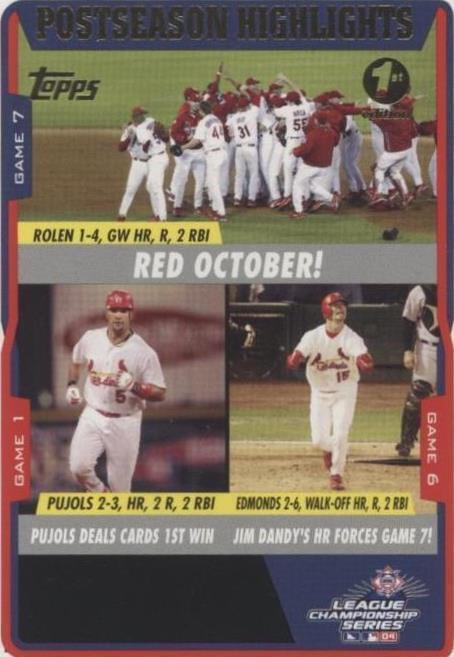 2005 Topps - Postseason Highlights Albert Pujols, Scott Rolen, Jim ...