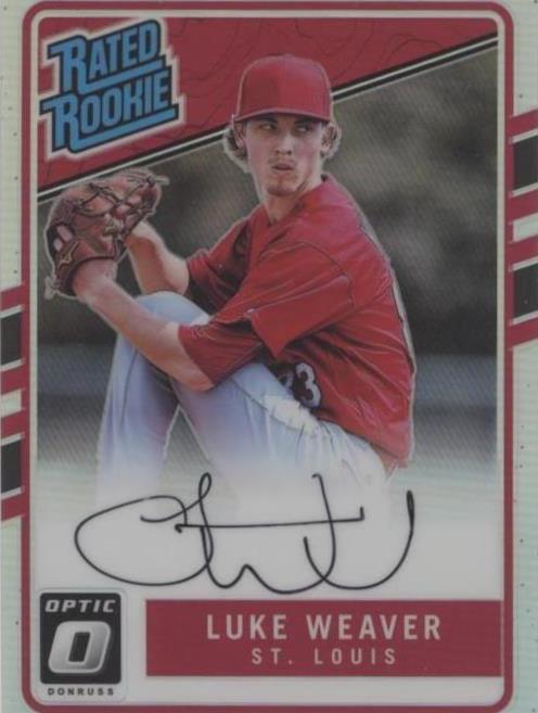 2017 Panini Donruss Optic - Rated Rookies Signatures Luke Weaver #RRS ...