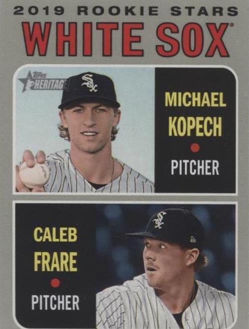 2019 Topps Heritage - Rookie Stars Michael Kopech, Caleb Frare #7 (RC ...