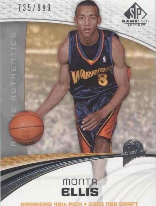 2005-06 SP Game Used Edition - Rookie Authentics Monta Ellis #132 /999 ...