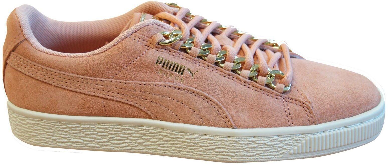 Size 3.5 - PUMA Suede Classic X Chain Beige/Coral for sale online | eBay