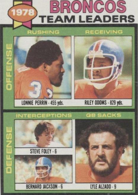 1979 Topps - Team Leaders Lyle Alzado, Steve Foley, Riley Odoms #507 ...