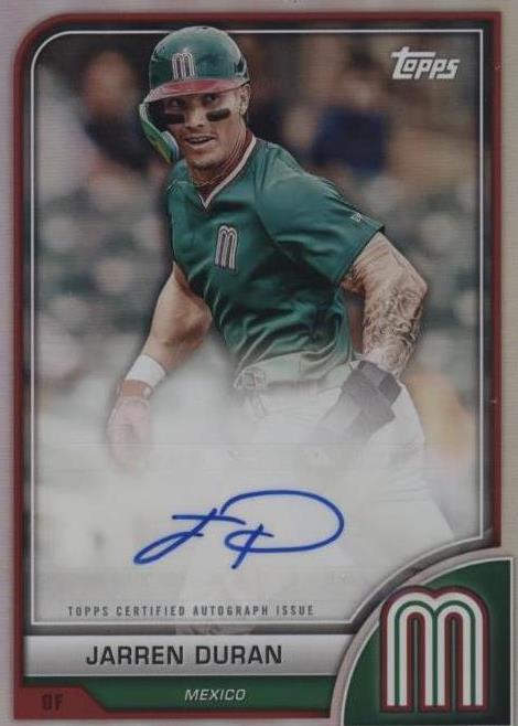 2023 Topps World Baseball Classic - Autographs #AV-JD Jarren Duran (AU ...