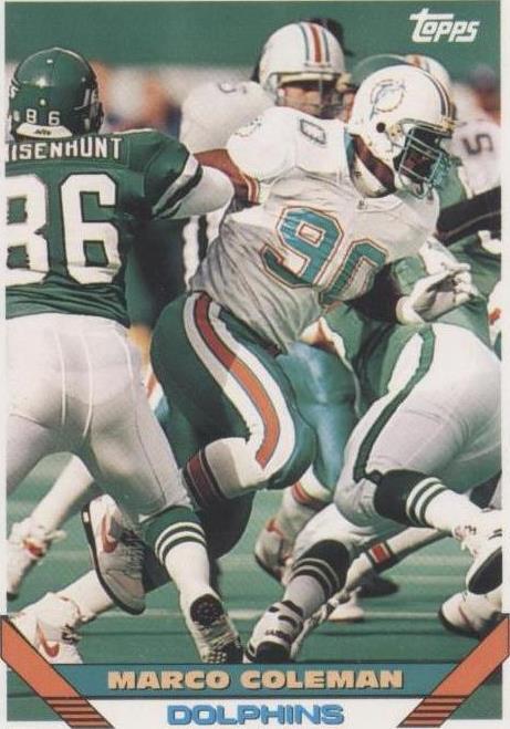 1993 Topps - Marco Coleman #591 for sale online | eBay