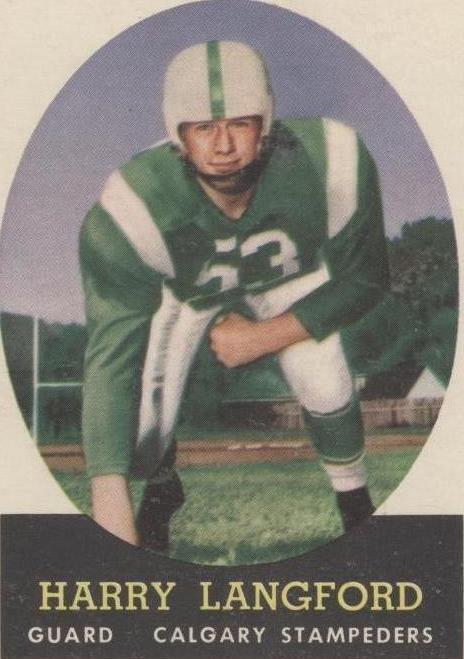 1958 Topps CFL - Harry Langford #59 (RC) for sale online | eBay