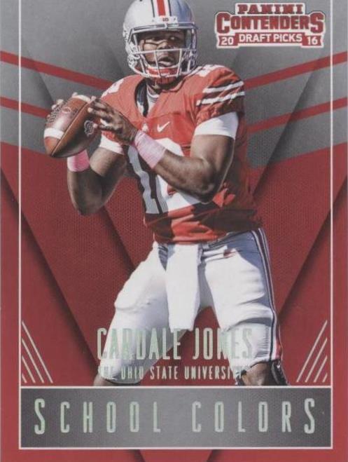 2016 Panini Contenders Draft Picks - School Colors Cardale Jones #9 (RC ...