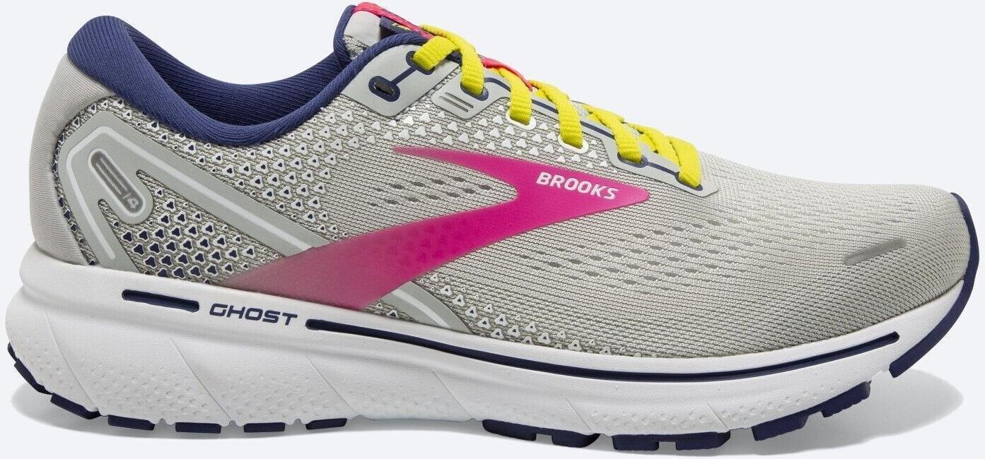 Size 7.5 - Brooks Ghost 14 Grey Pink Sulphur Spring W for sale online ...