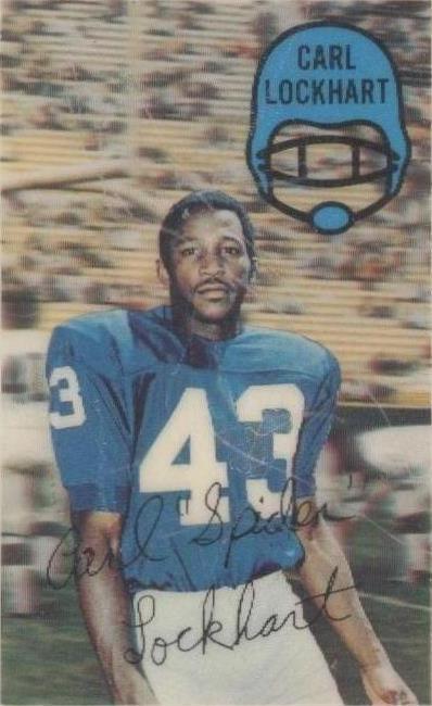 1970 Kellogg's 3-D Super Stars - Spider Lockhart #58 Carl on Card for ...