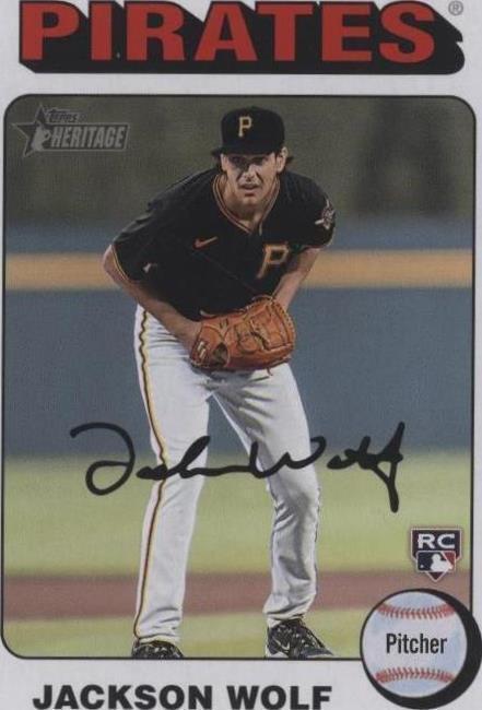 2024 Topps Heritage - Rookies Jackson Wolf #216 White Border (RC) for ...