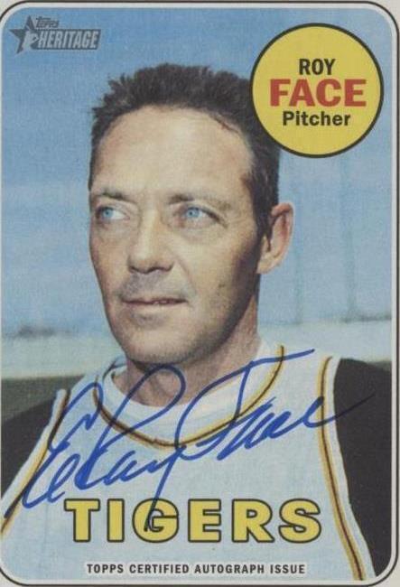 2018 Topps Heritage High Number - Real One Autographs Roy Face #ROA-RF ...
