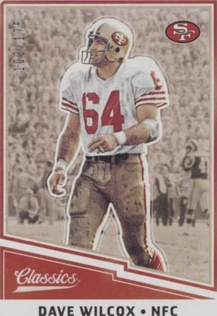 2017 Panini Classics - Legends Blue Back #117 Dave Wilcox /175 for sale ...