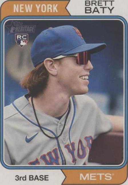 2023 Topps Heritage - Name Position Swap Variation #265 Brett Baty (RC ...