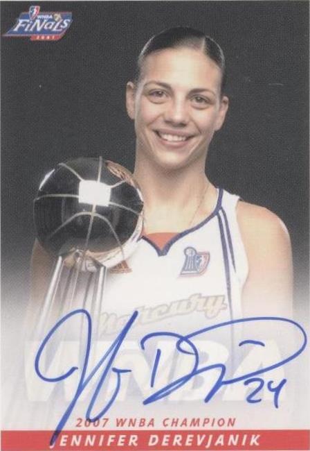 2008 Rittenhouse WNBA - Autographs WNBA Champion Jennifer Derevjanik ...