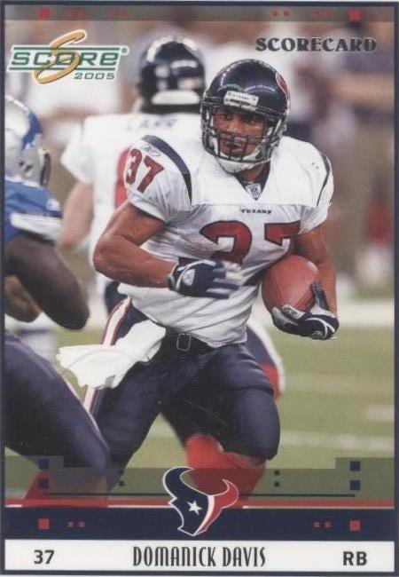 2005 Score - Scorecard #113 Domanick Davis /599 for sale online | eBay