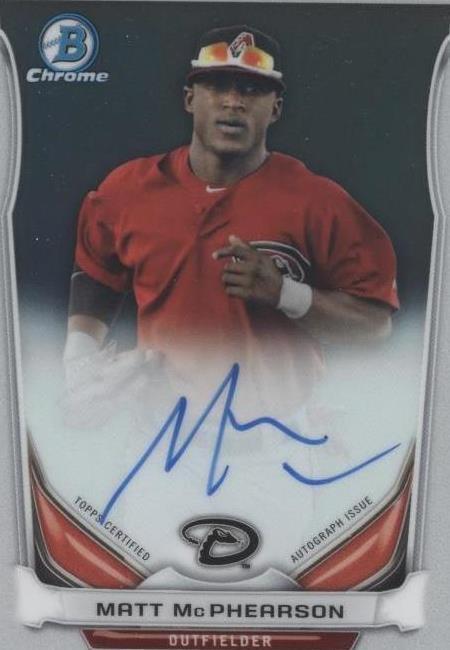 2014 Bowman Chrome - Prospect Autographs Matt McPhearson #BCAP-MMC (AU ...