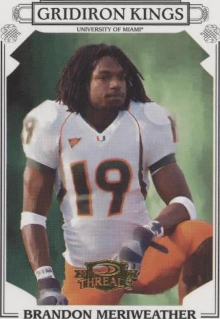 2007 Donruss Threads - College Gridiron Kings Brandon Meriweather #CGK ...