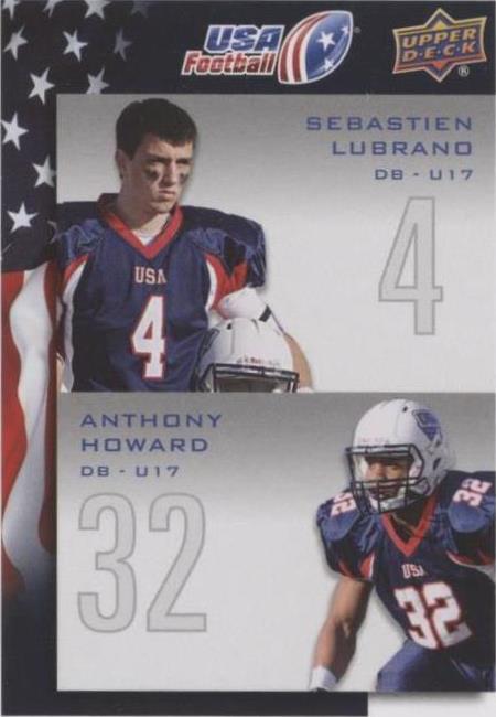 2014 Upper Deck USA Football - #103 Anthony Howard, Sebastien Lubrano ...