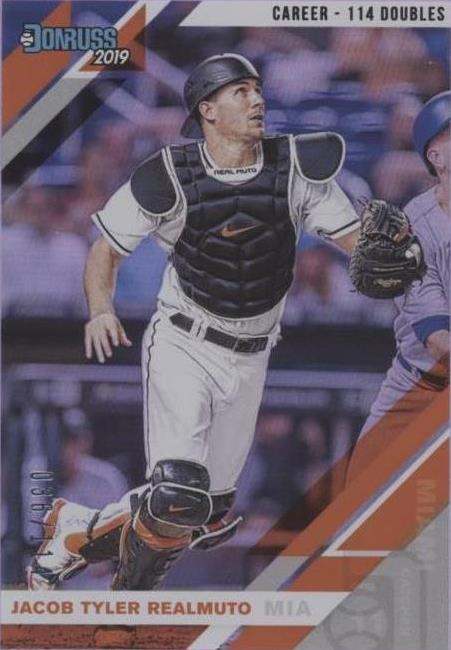 2019 Panini Donruss - Variation Career Stat Line "Jacob Tyler Realmuto ...