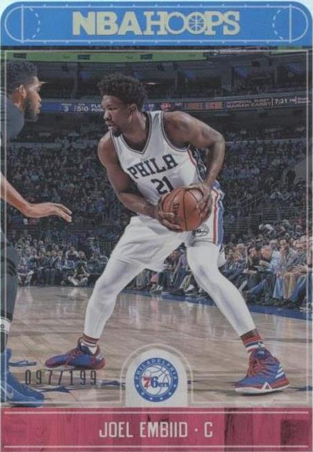 2017-18 Panini NBA Hoops - Silver #1 Joel Embiid /199 for sale online ...