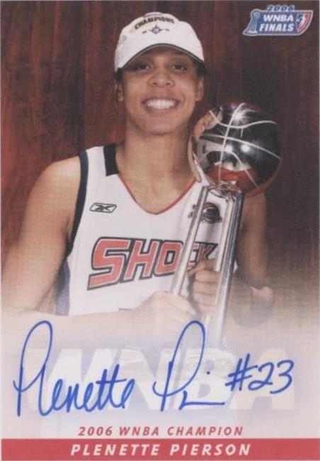 2007 Rittenhouse WNBA - Autographs WNBA Champion Plenette Pierson (AU ...