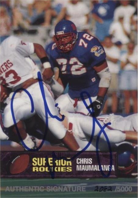 1994 Superior Rookies - Autographs #78 Chris Maumalanga /5000 (AU, RC ...