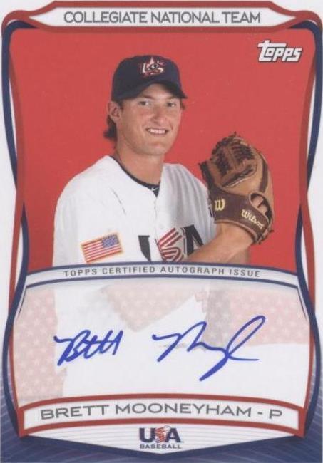 2010 Topps USA Baseball Team - Autographs #A-34 Brett Mooneyham (AU, RC ...