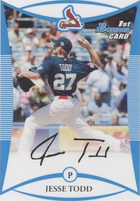 2008 Bowman Draft Picks & Prospects - Prospects #BDPP98 Jess Todd (RC ...