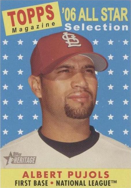 2007 Topps Heritage - Topps Magazine All-Star Selection #476 Albert ...