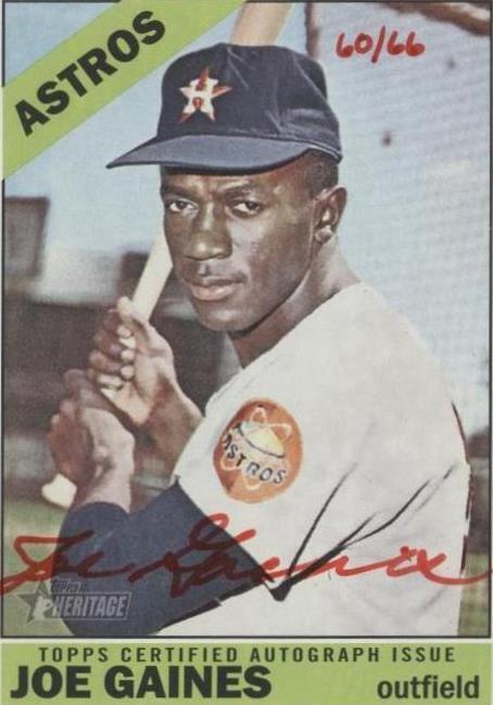 2015 Topps Heritage - Real One Autographs Joe Gaines #ROA-JG Red Ink ...