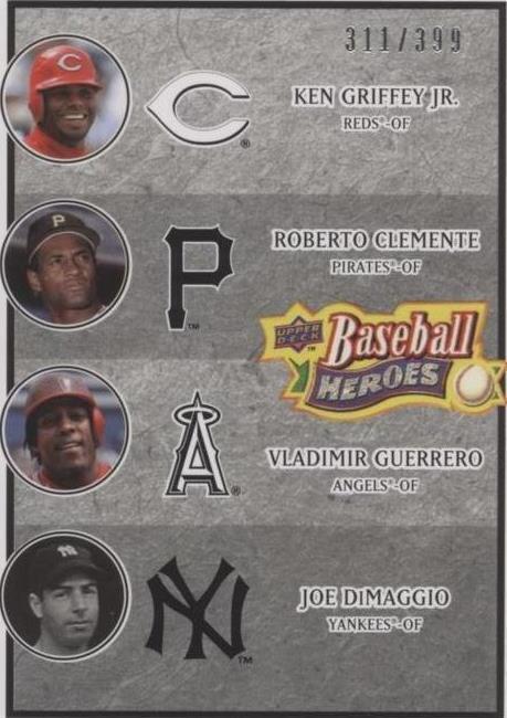 2008 Upper Deck Baseball Heroes - Ken Griffey Jr, Vladimir Guerrero, Roberto Clemente #199 ...
