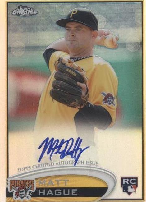 2012 Topps Chrome - Matt Hague #190 Rookie Autographs Refractor /499 ...