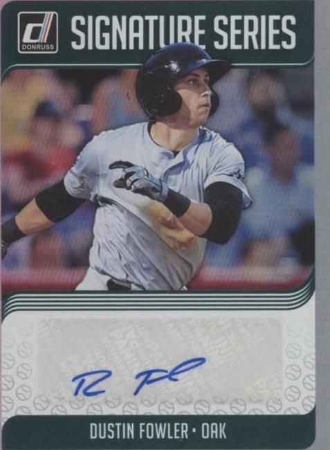 2018 Panini Donruss - Signature Series Dustin Fowler #SS-DF (AU, RC ...