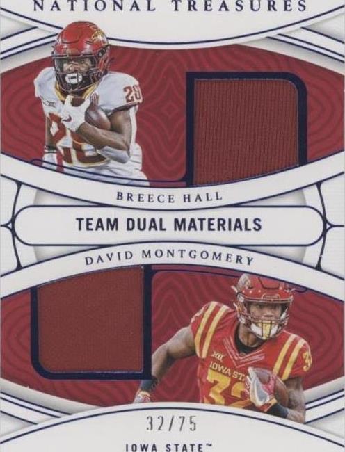 2022 Panini National Treasures Collegiate - Team Dual Materials Blue # ...