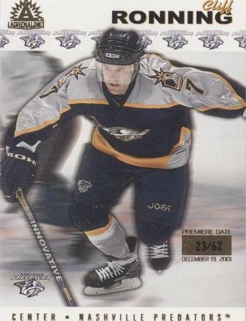 2001-02 Pacific Adrenaline - Premiere Date #107 Cliff Ronning /62 for ...