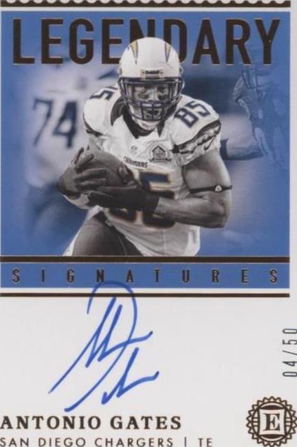 2020 Panini Encased - Legendary Signatures #LS-AG Antonio Gates /50 (AU ...