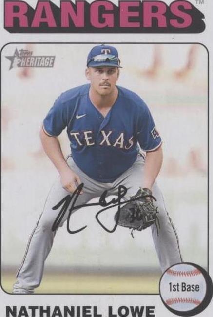 2024 Topps Heritage - Short Print Nate Lowe #88 White Border for sale ...