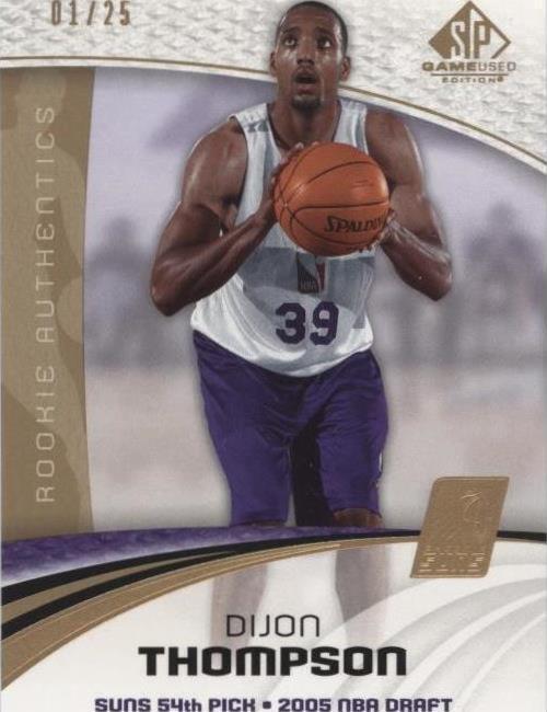 2005-06 SP Game Used Edition - Rookie Authentics Dijon Thompson #118 Gold /25 (RC) for sale ...