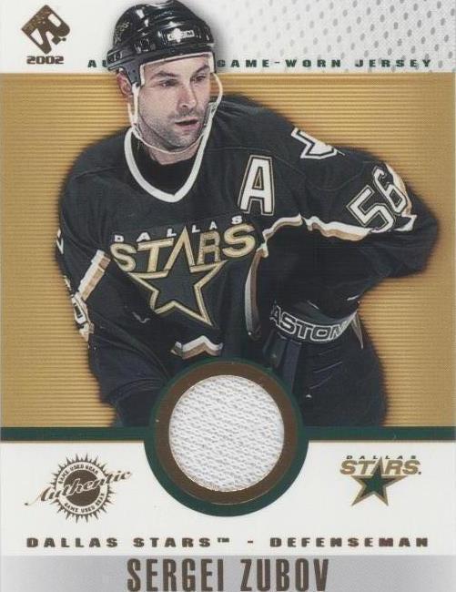 2001-02 Pacific Private Stock - Game-Used Gear Sergei Zubov #41 (MEM ...
